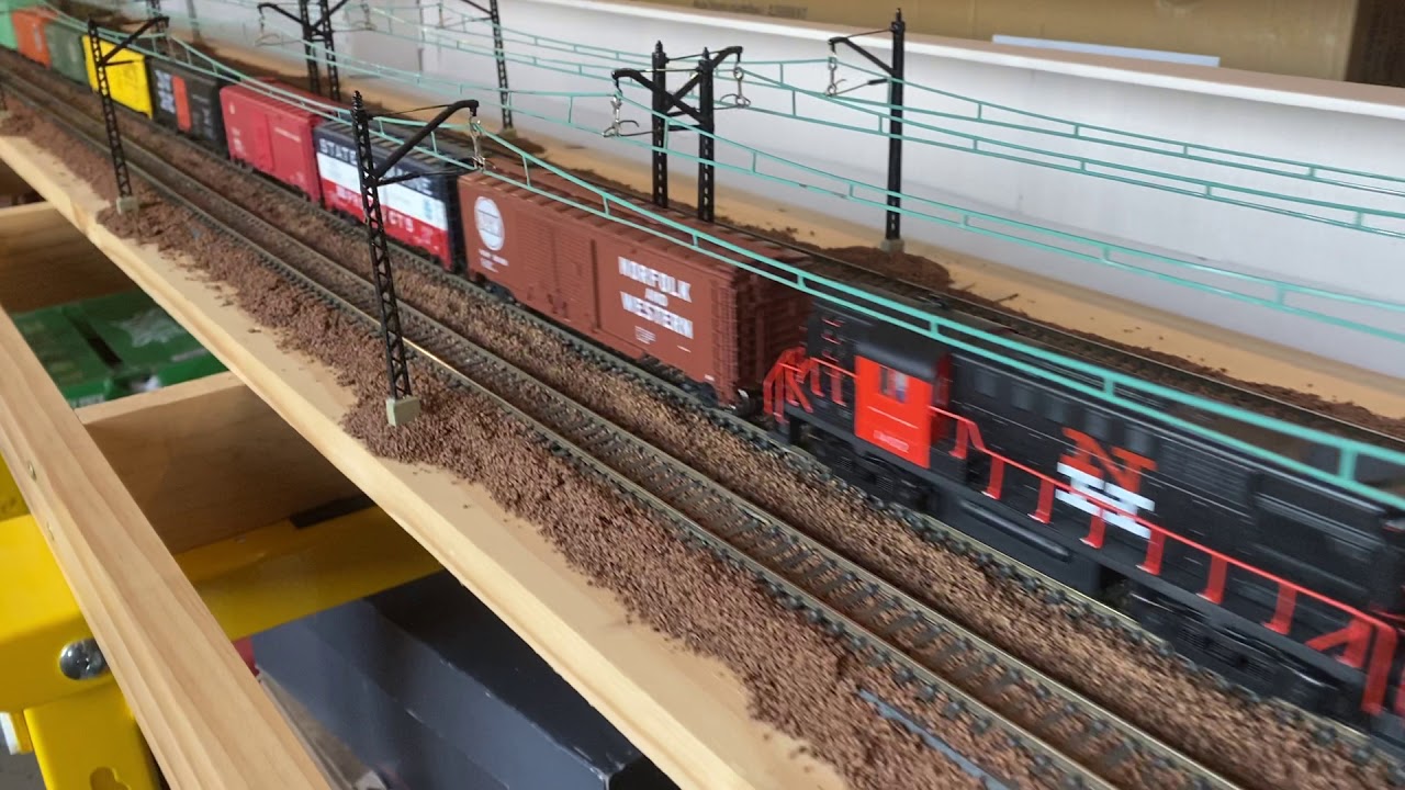 Local freight on NH main line - YouTube