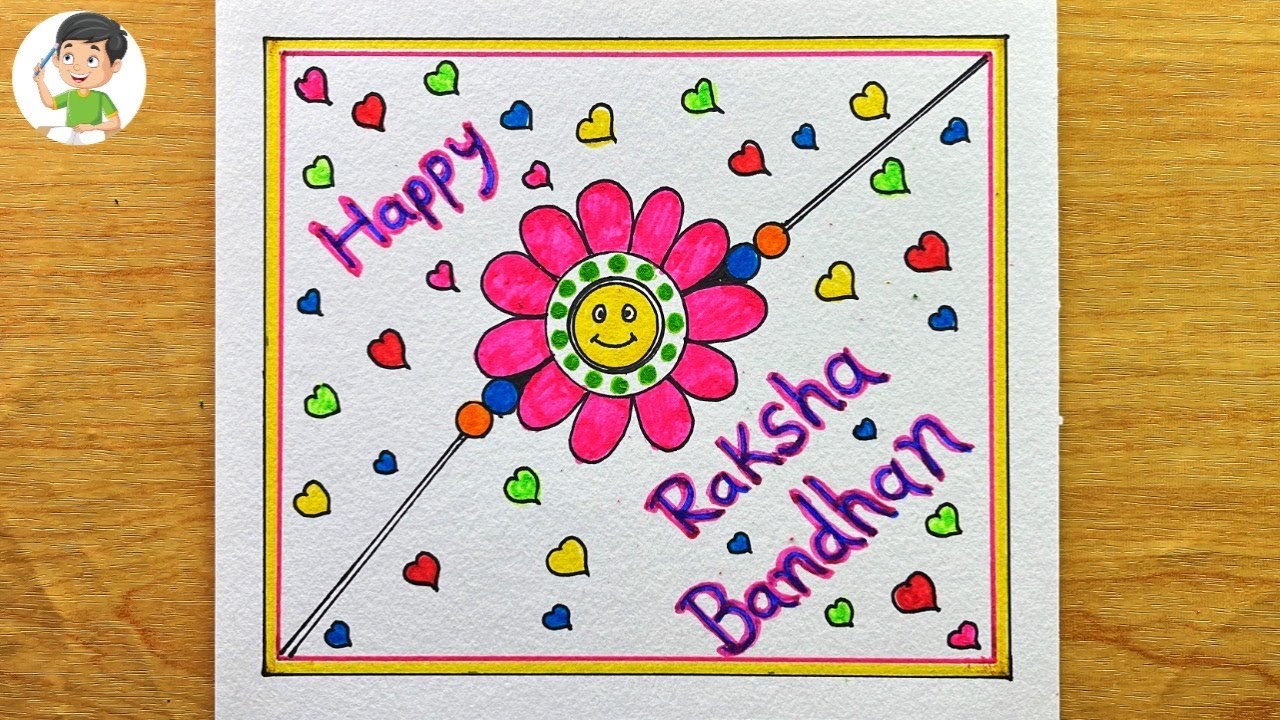 Rakhi Drawing / Raksha Bandhan Special Drawing / How To Draw Rakhi For ...