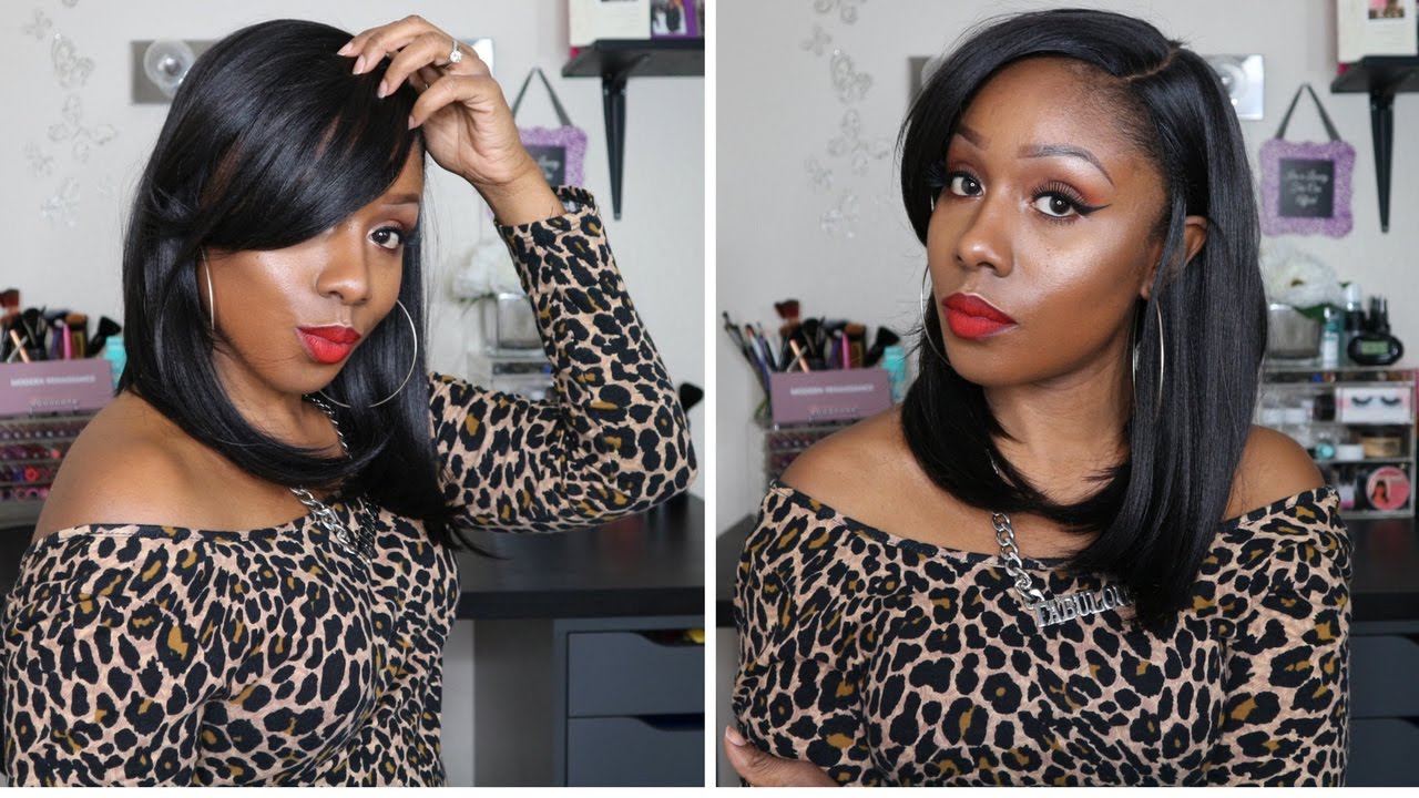 Zury HollyWood Sis A Line H Edgy Wig + How to Tweeze a Lace Wig - YouTube