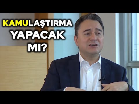 Kamulaştırma hakkında Ali Babacan diyor ki