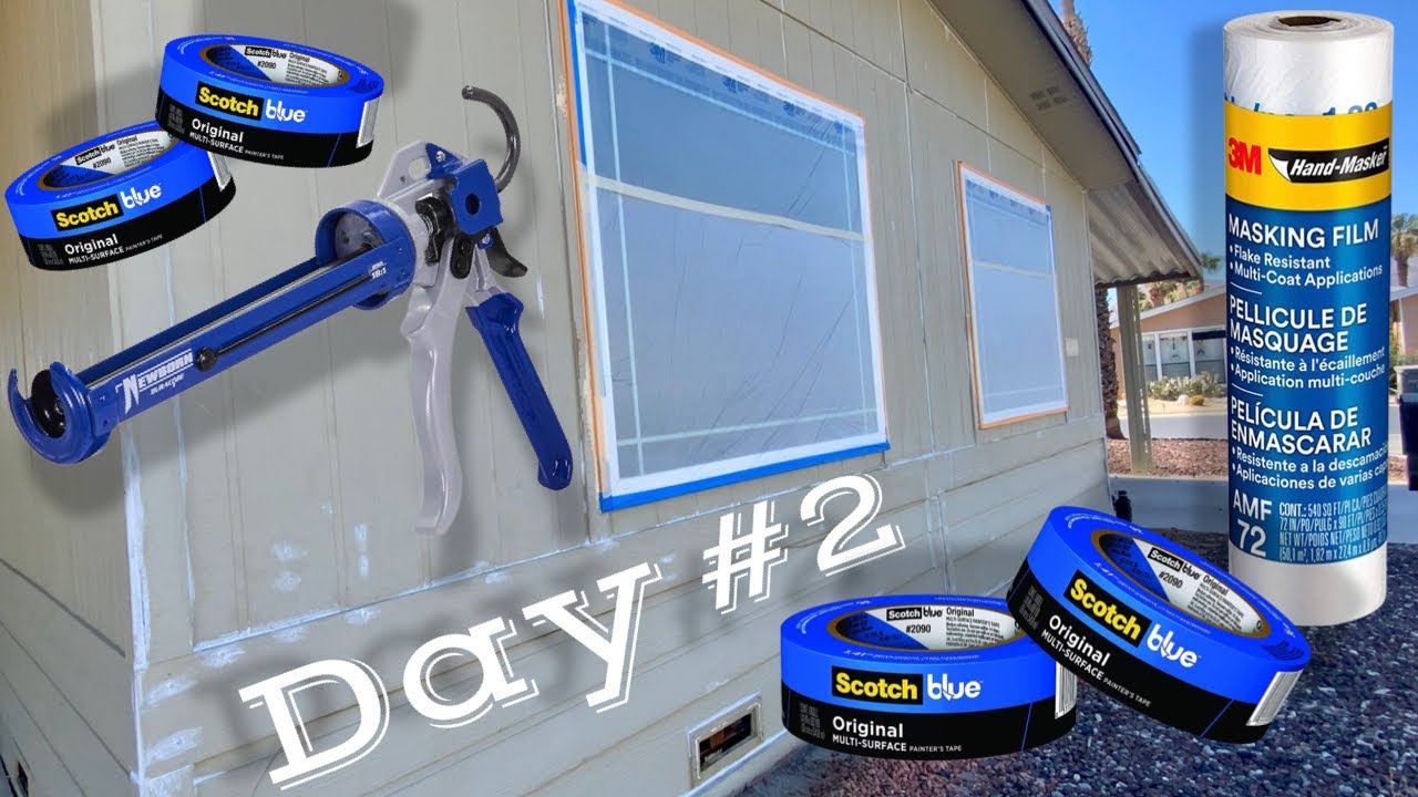 How to Prep a House for Paint - (Day #2) Masking, Taping & Caulking ...