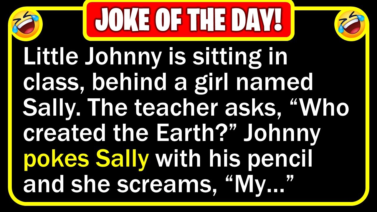 🤣 BEST JOKE OF THE DAY! - Little Johnny is sitting in class, behind a ...