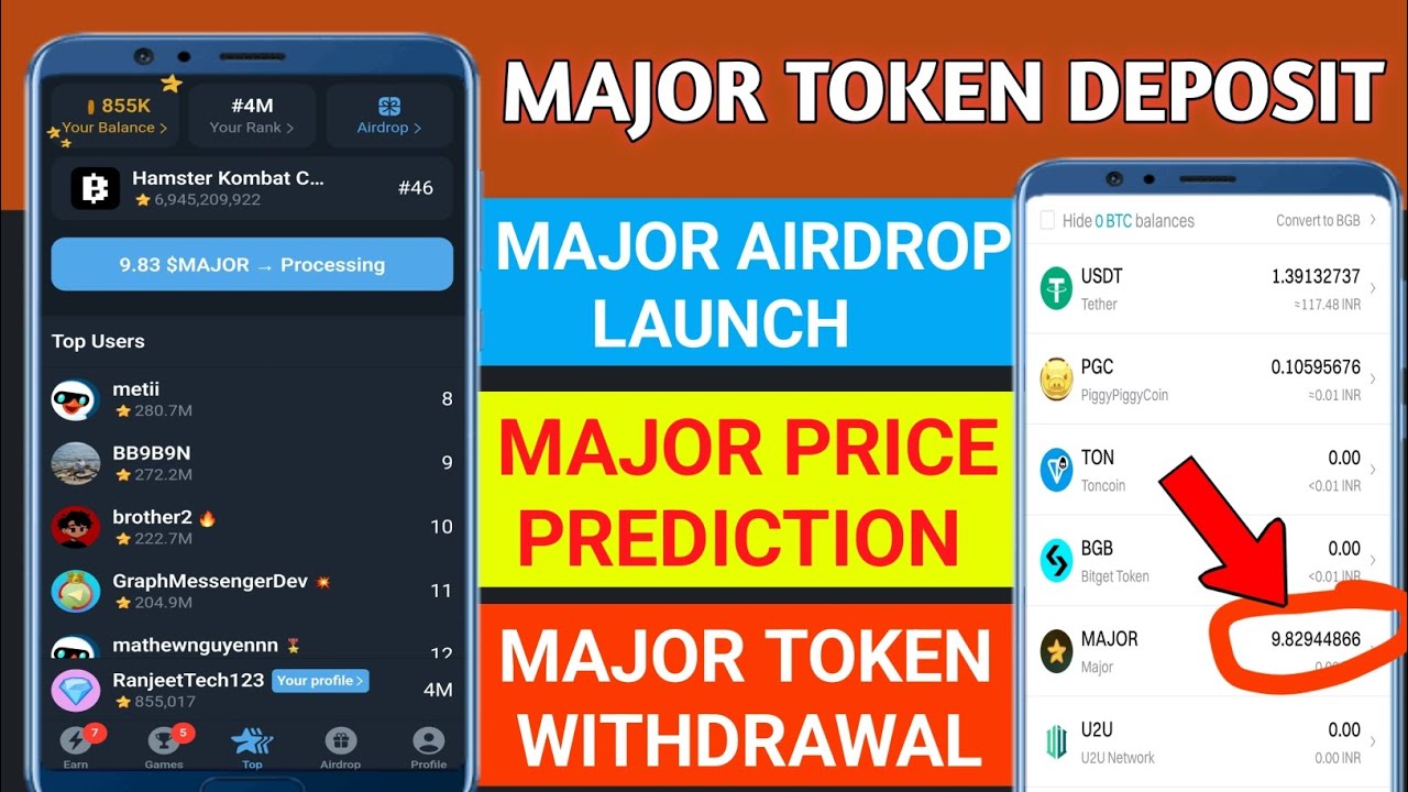 major token deposit started | major airdrop listing date and time ...