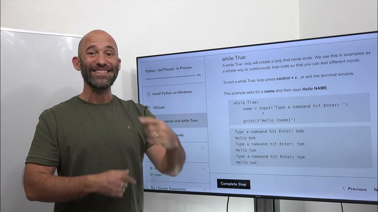 print(), input() and while True: Loops in Python - YouTube