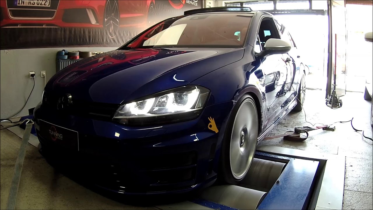 VW Golf 7R 300ps stage 2 tuned chiptuning - YouTube
