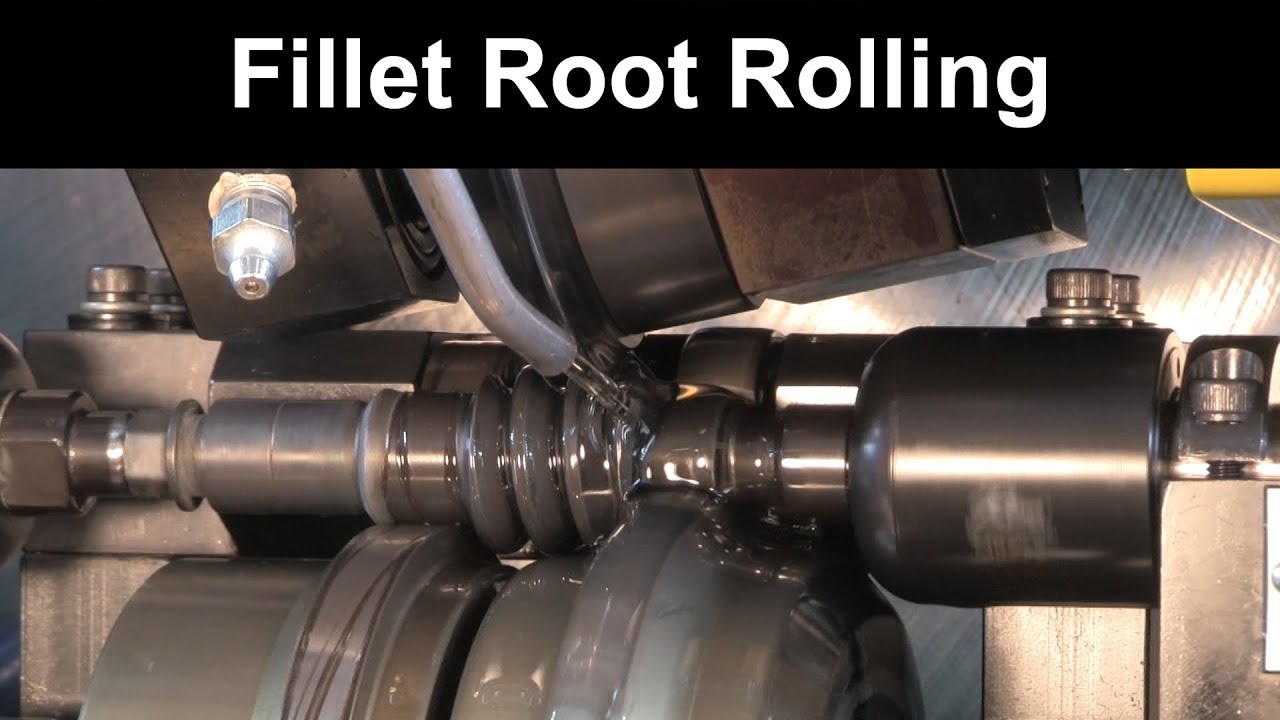 Kinefac Fillet root Rolling of Truck Slack Adjuster - YouTube