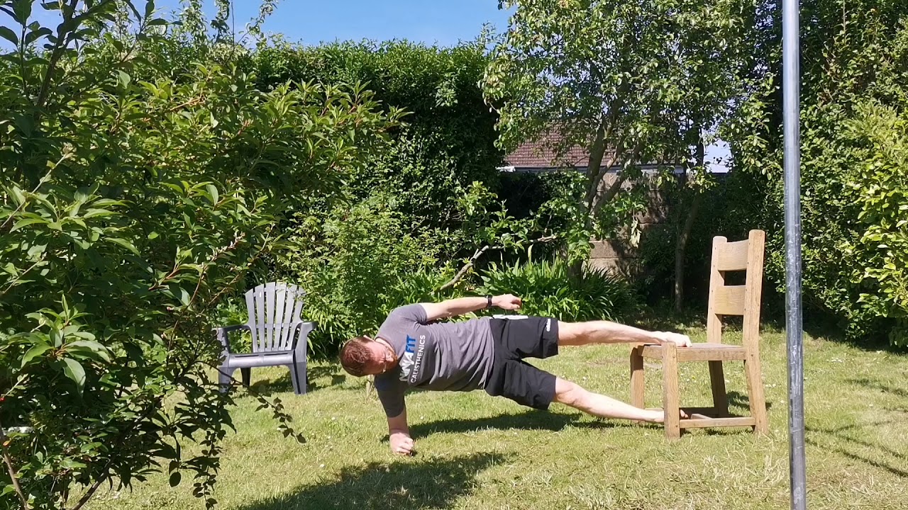 Side Plank Foot on Bench - YouTube
