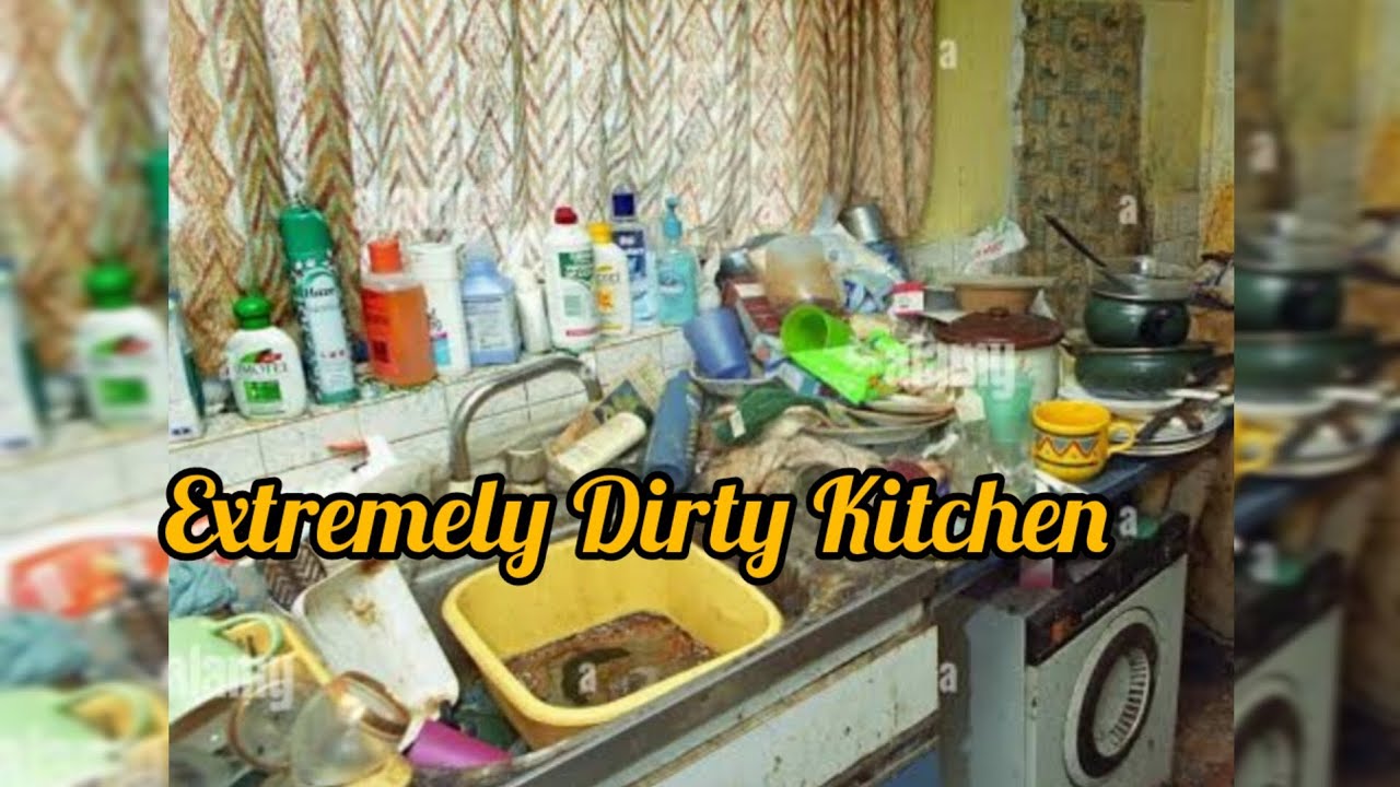 Cleaning an Extremely Dirty Kitchen! - YouTube