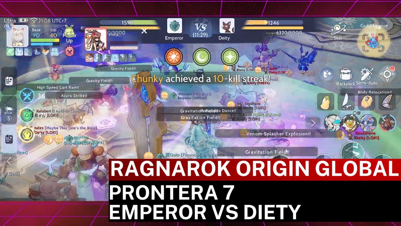 [ROO Global] Emperor Guild vs Diety Guild Pront 7 - Road to Shining Stars XD - YouTube