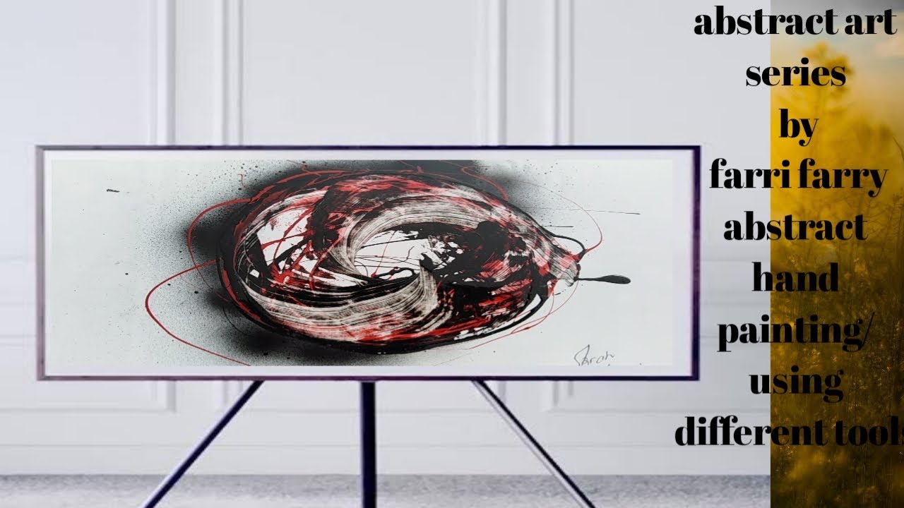 Abstract hand painting using different tools \abstract art series - YouTube