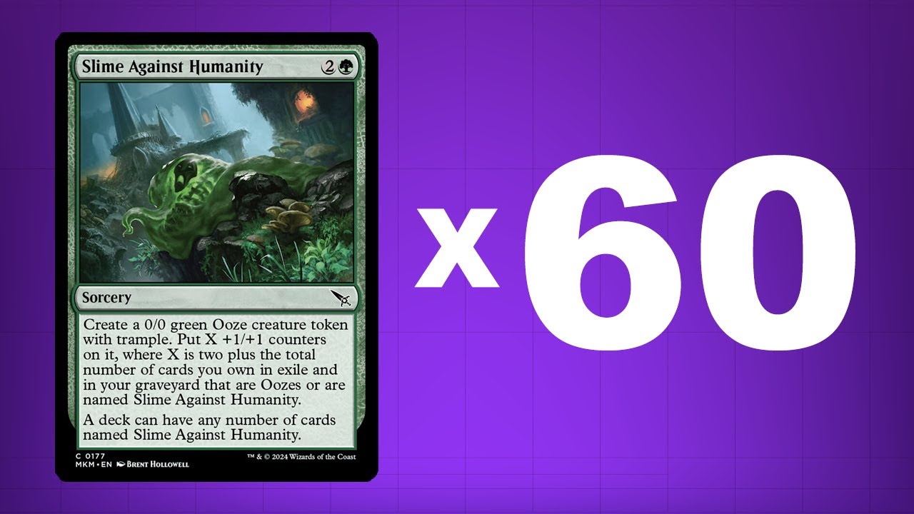 Standard Deck with 60 Slime Against Humanity - YouTube