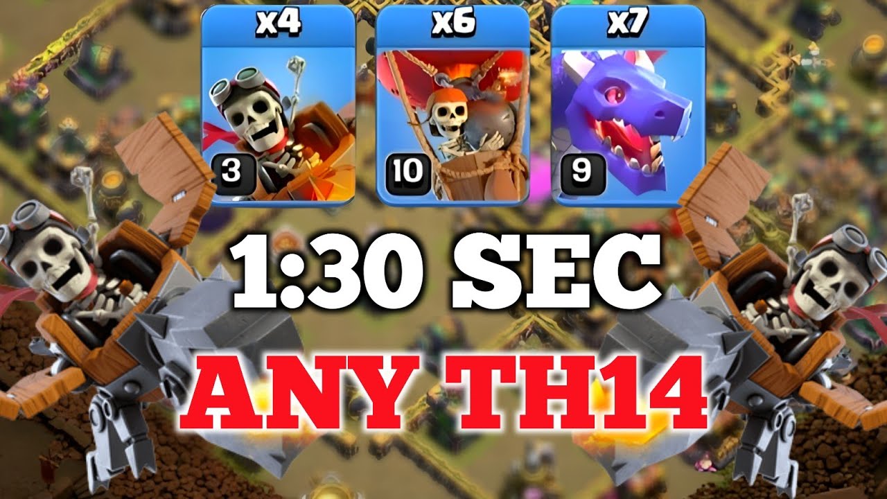 Th14 Dragon & Dragon Rider Attack With Super Archer Blimp | Best Th14 ...