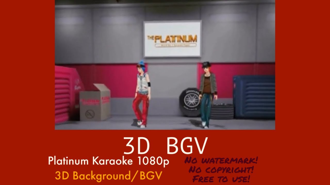 Platinum Karaoke 1080p 3D Background Stage: Garage (Free To Use) - YouTube
