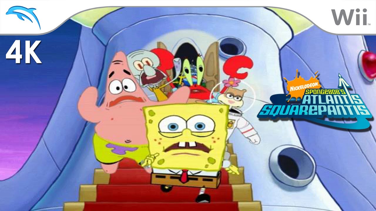 SpongeBob's Atlantis SquarePantis (4K / 2160p / 60fps Patch) Dolphin ...