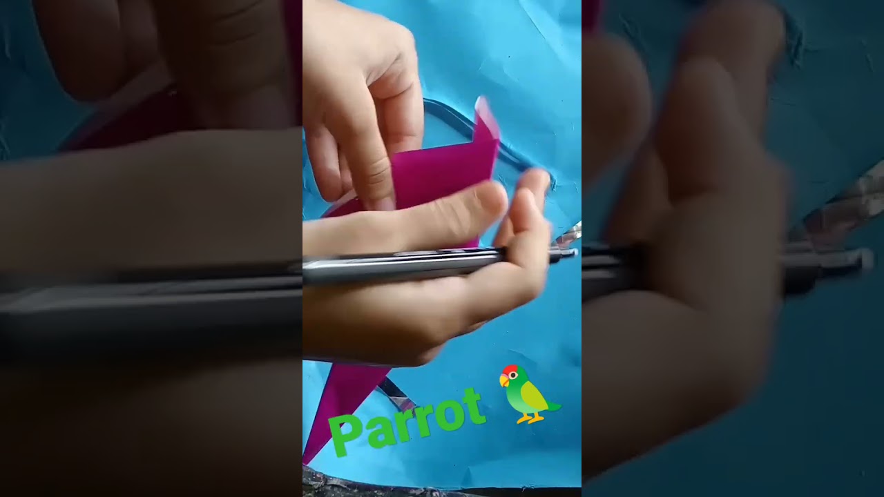 How to make parrot at home for kids 🦜with craft 🦜 - YouTube