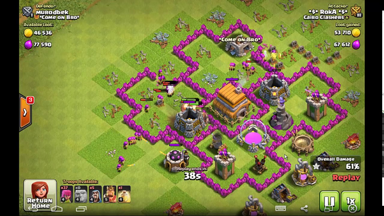 Clash Of Clans Best TH8 Attack Strategy #2 - YouTube