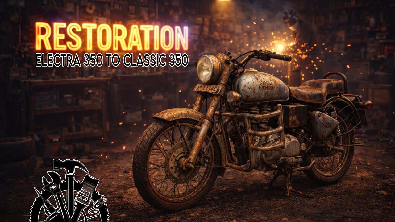 Old Bullet Electra 350 Convert In Bullet Classic 350 || Bullet 350 ...
