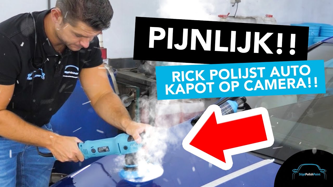 PIJNLIJK!! Rick polijst auto kapot op camera!! - YouTube