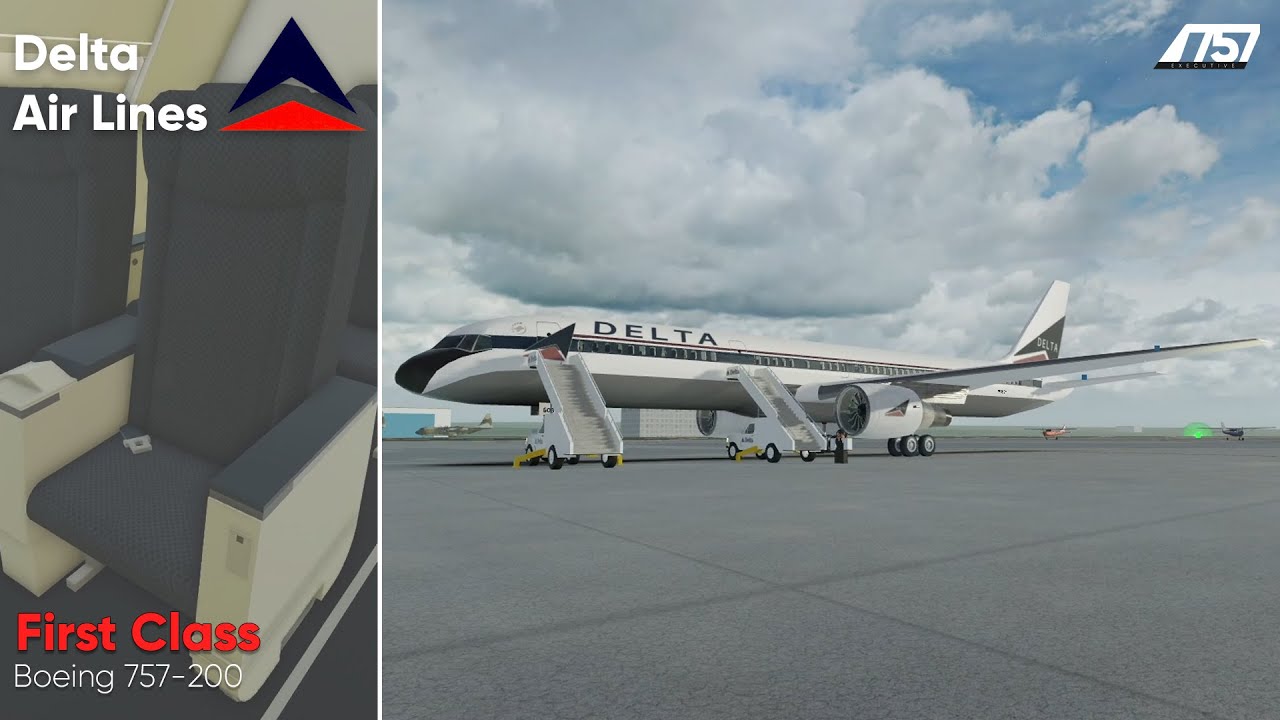 ROBLOX | Delta Air Lines | First Class | Boeing 757-200 - YouTube