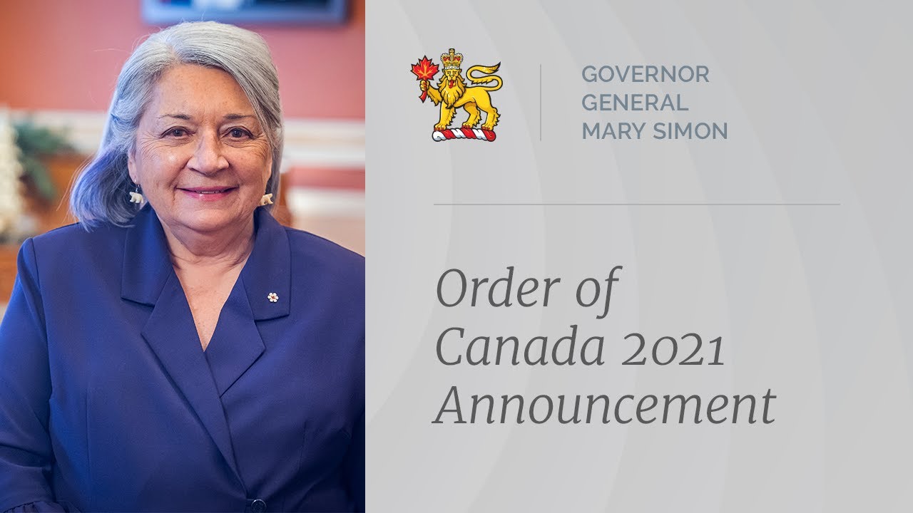 Order of Canada 2021 Announcement - YouTube