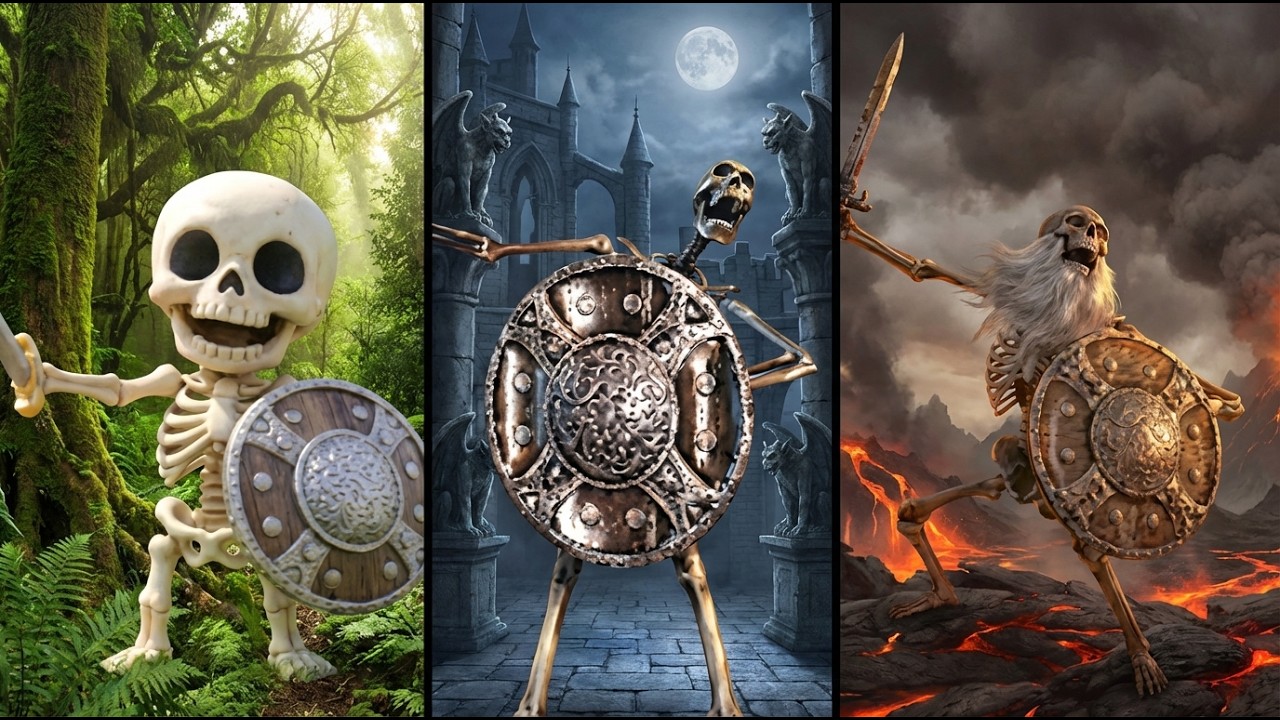 Evolution of Skeleton Banging Shield RAAAH - YouTube