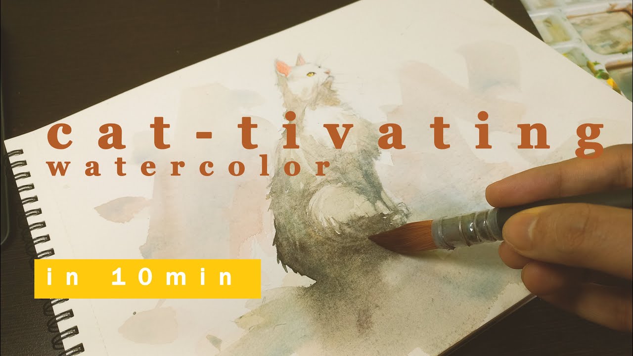 Painting Your CAT: Watercolor Basics for Beginners - YouTube