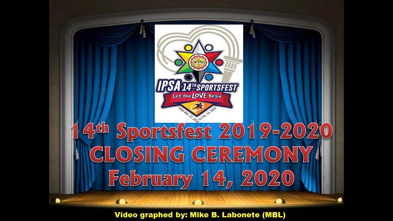 14th Sportsfest 2019/2020 Closing and Awarding Ceremony - February 14 ...