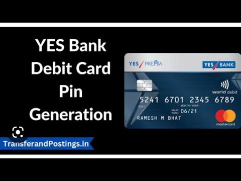 Yes Bank Debit Card Pin Generate #yesbank.in - YouTube