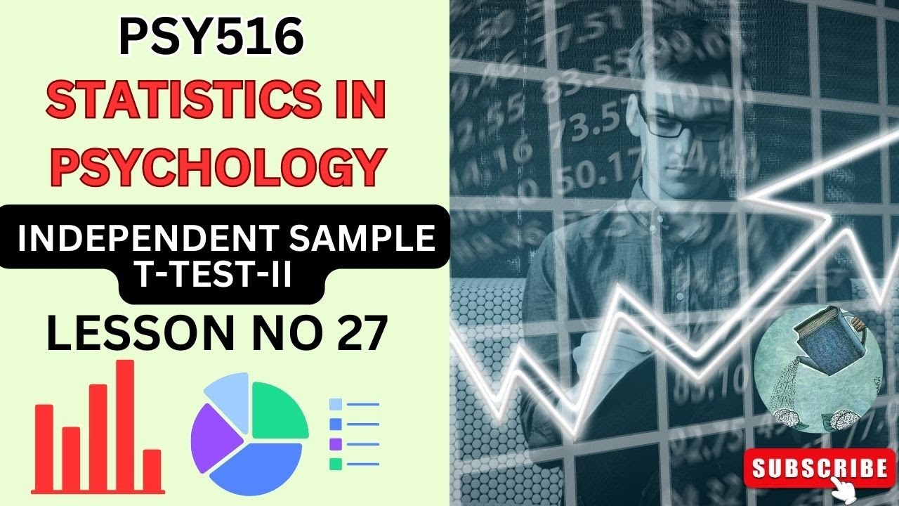PSY516 || Statistics in Psychology || Independent Sample T test II ...