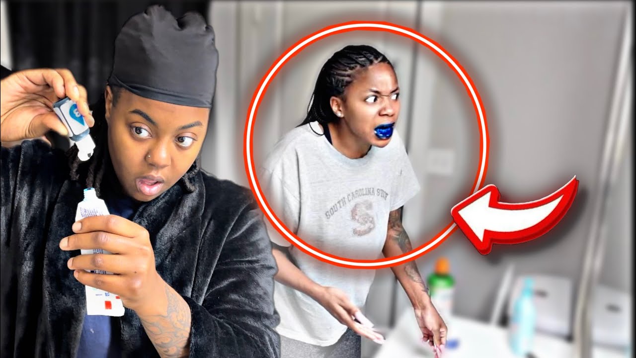Putting FOOD COLORING In My Girlfriend TOOTHPASTE! - YouTube