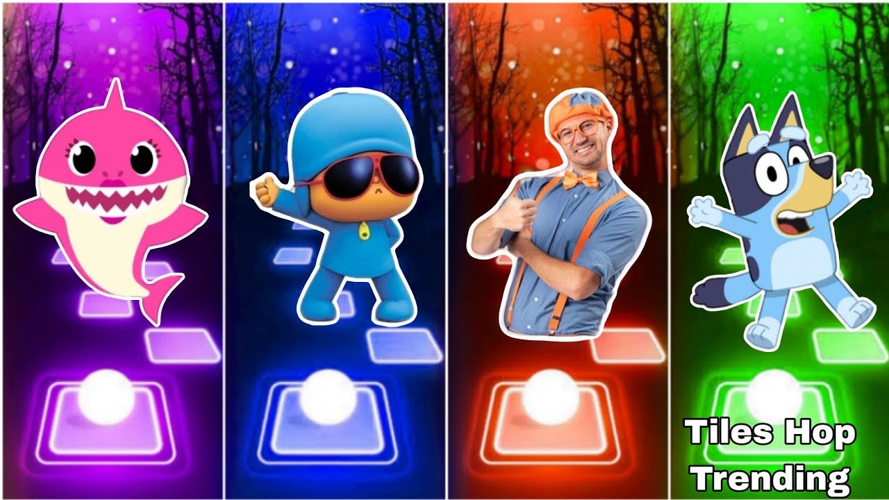 Baby Shark 🆚 Pocoyo 🆚 Blippi 🆚 Bluey Bingo . 🎶 Who Is Best? - YouTube