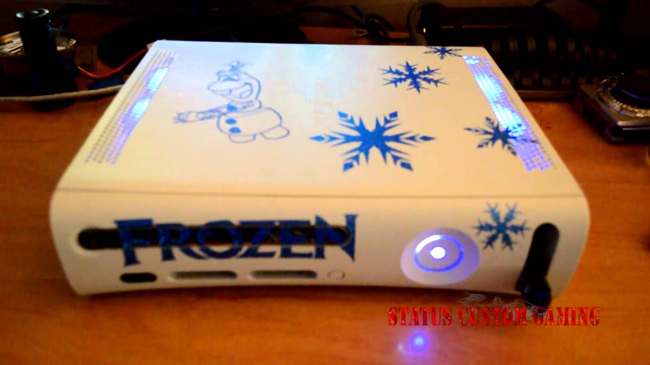 Status Custom Gaming Flashed Custom Disney FROZEN XBOX 360 - YouTube