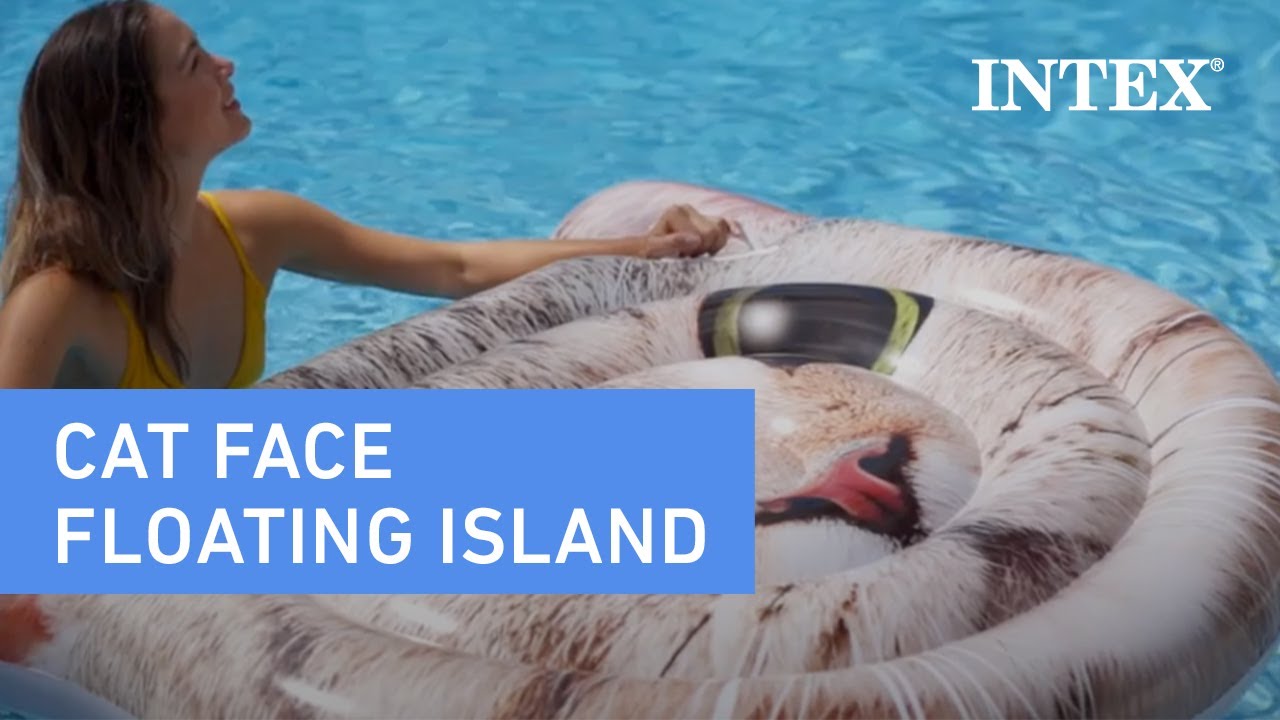 Intex® Cat Face Island - YouTube