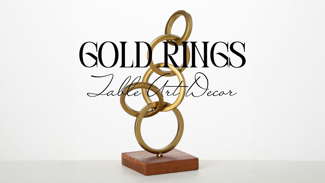 Gold Ring Table Are Decor - YouTube