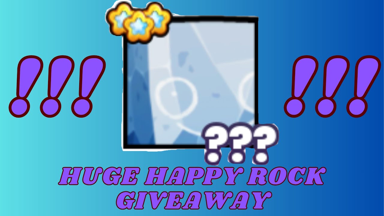 PS99 HUGE HAPPY ROCK GIVEAWAY! - YouTube
