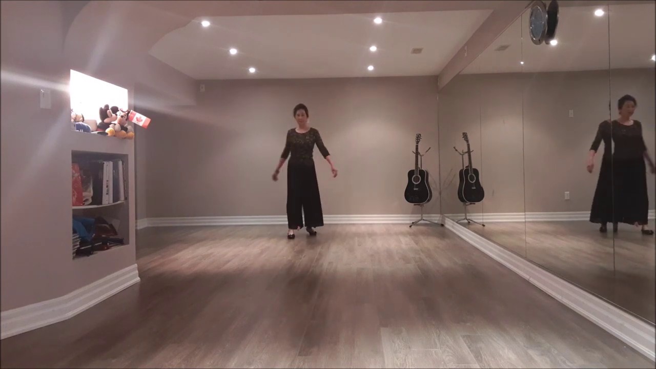 Baby Blue line dance (dance & teach) - YouTube