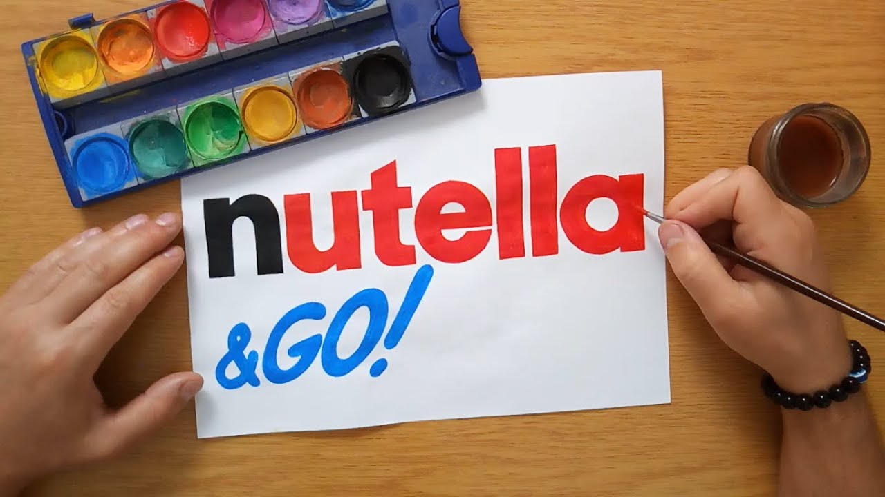 How to draw the nutella &GO! logo - Come disegnare il logo di nutella ...