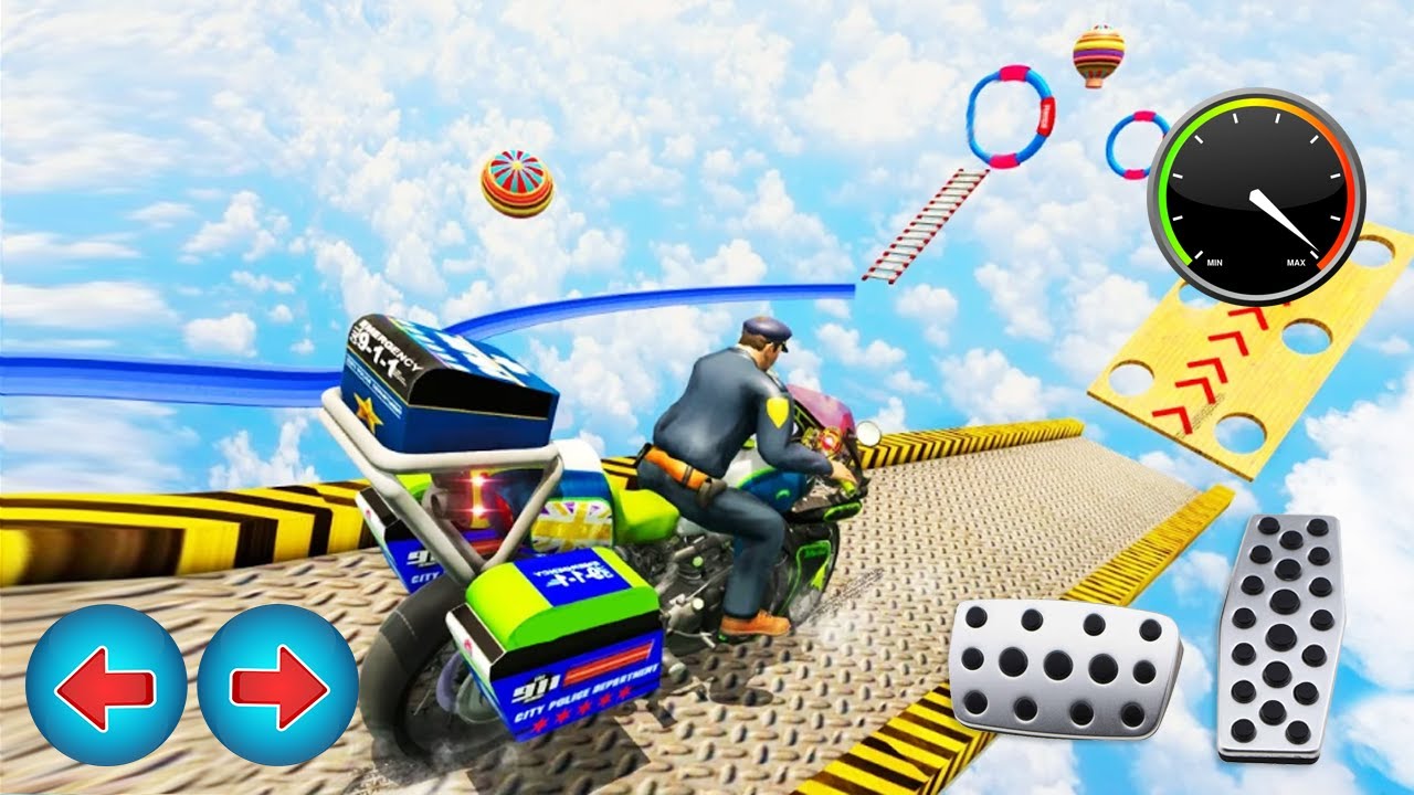 Police Bike Stunt Master 3D - Heavy Bike Jumps 2020 - Android Gameplay ...