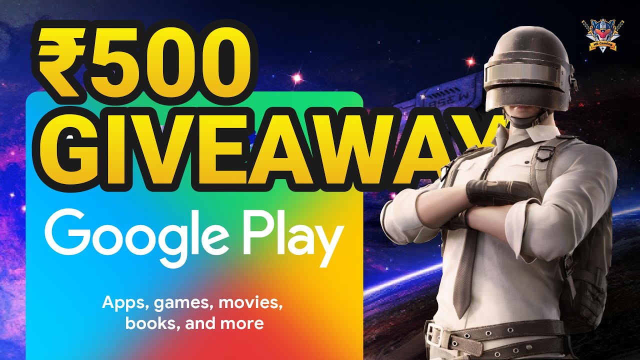 Google play ₹500 gift card giveaway || Battlegrounds Mobile India ...