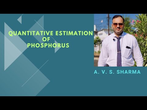 Quantitative Estimation Of Phosphorus - YouTube