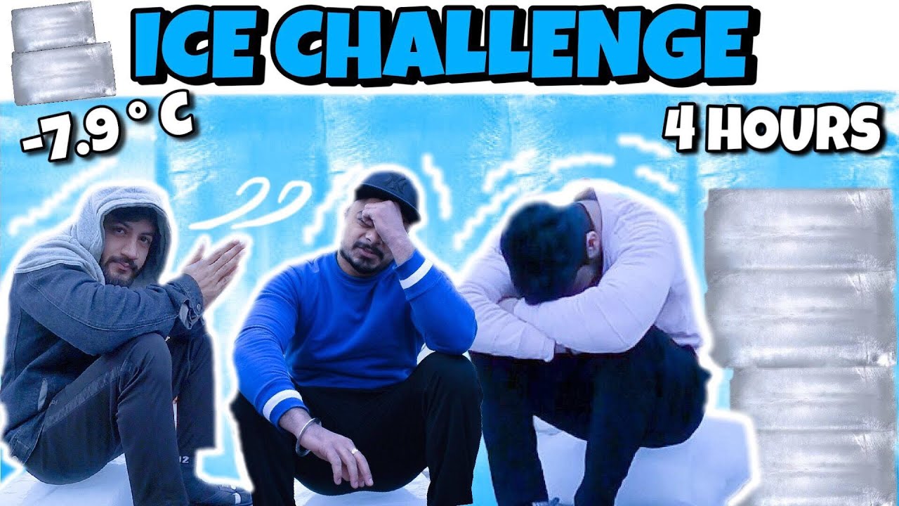ICE CHALLENGE | LAST TO KEEP SITTING ON ICE WINS Rs.20000 - YouTube
