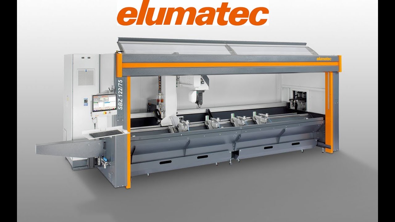 ELUMATEC SBZ 122/75 CNC Profile Machining Center - YouTube