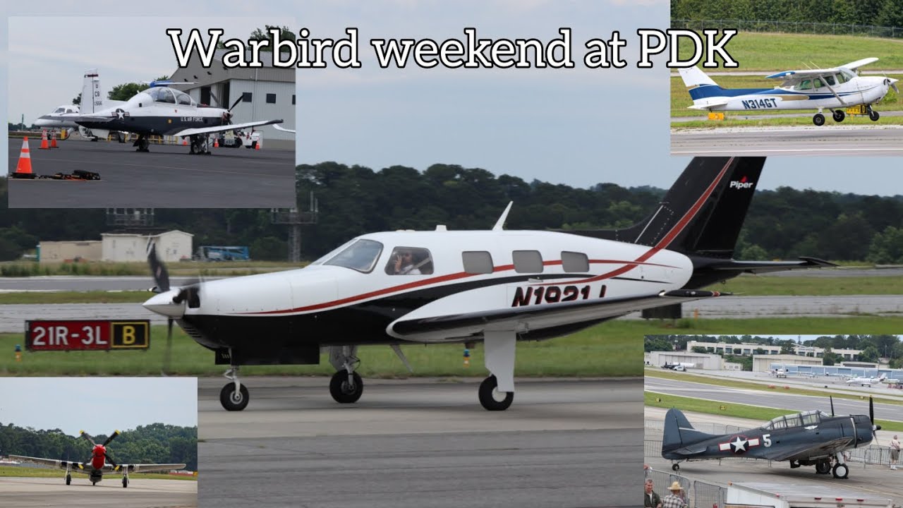 Warbird weekend at PDK/KPDK - YouTube