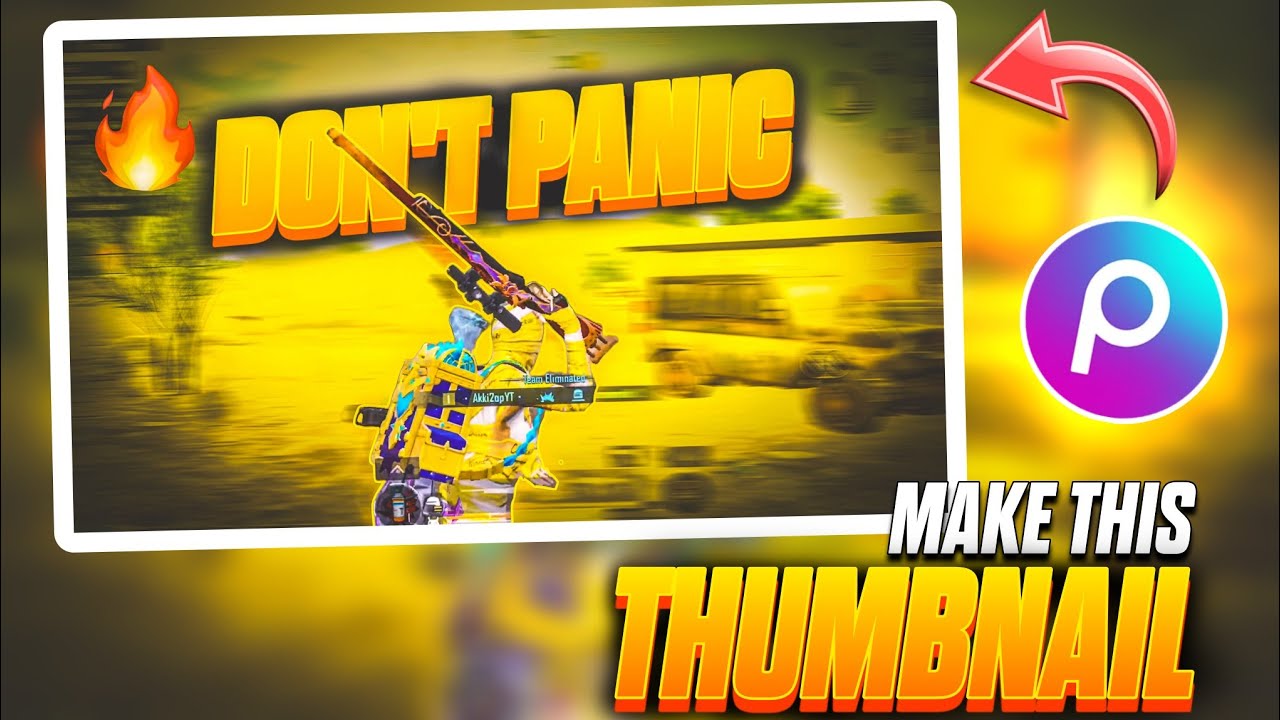 Make This Amazing Bgmi Montage Thumbnail in Picsart - YouTube