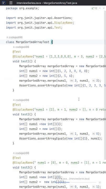 Problem 1 Merge Sorted Arrays Computerprogramming Interview Computerscience