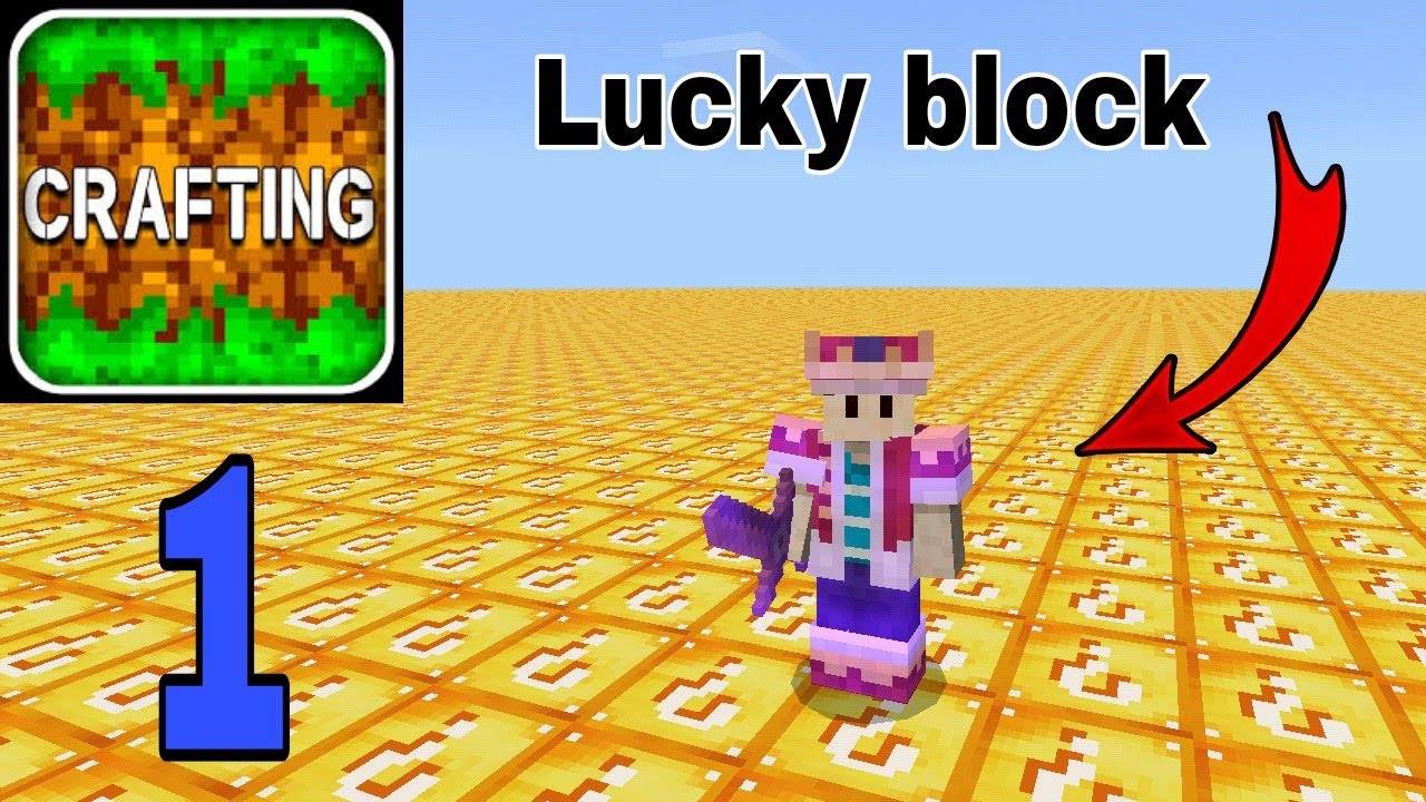 Crafting and building Lucky block mod Play - YouTube