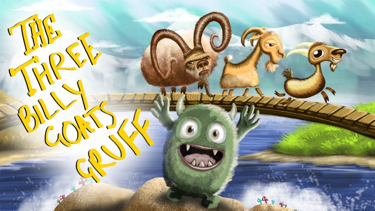Billy Goats Gruff - NEW Original Animation - Story time for kids - YouTube