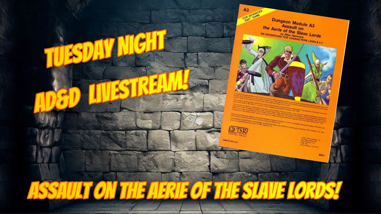 Tuesday Night AD&D LIVE! JOIN US! - YouTube
