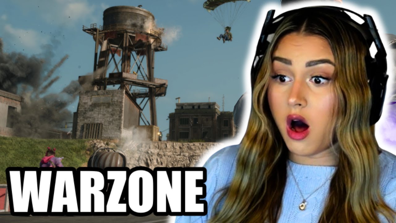 GIRL PLAYS WARZONE LIVE - YouTube