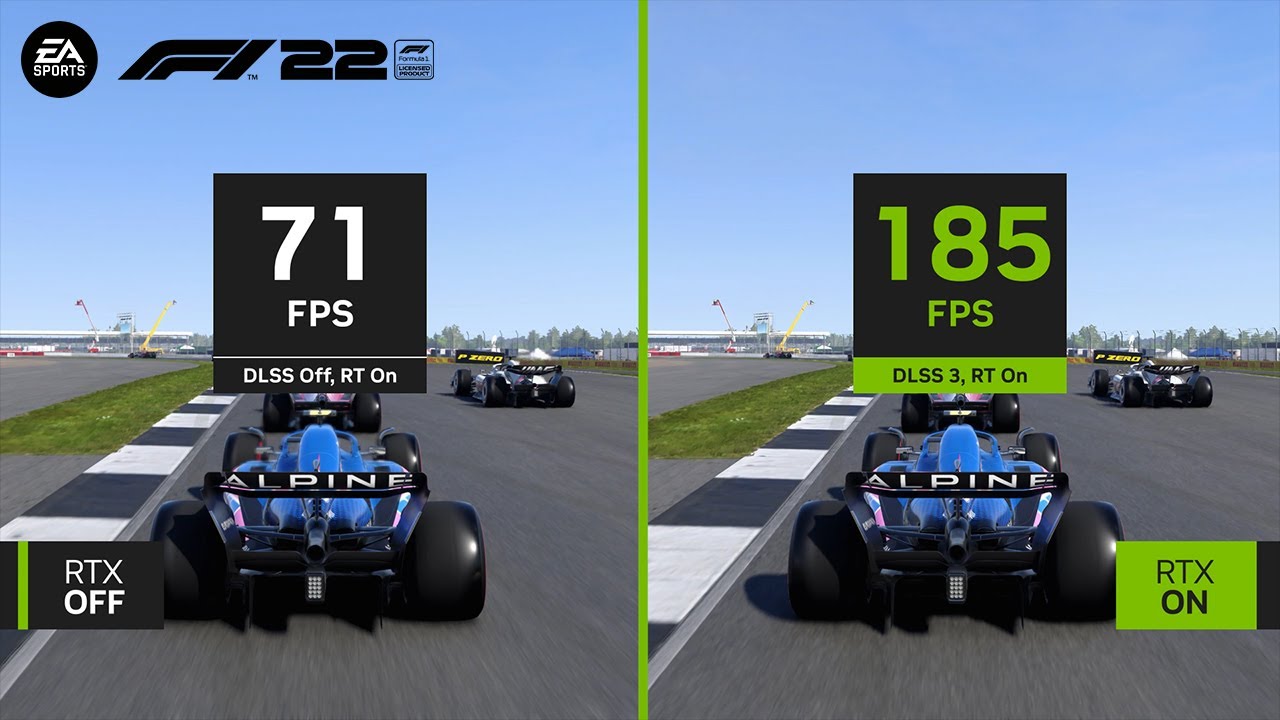 『F1®22』- 4K でみる NVIDIA DLSS 3 比較映像 - YouTube